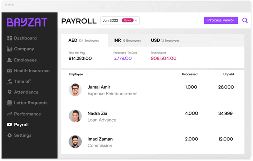 Payroll Processing Services & Management Solution in UAE - Bayzat