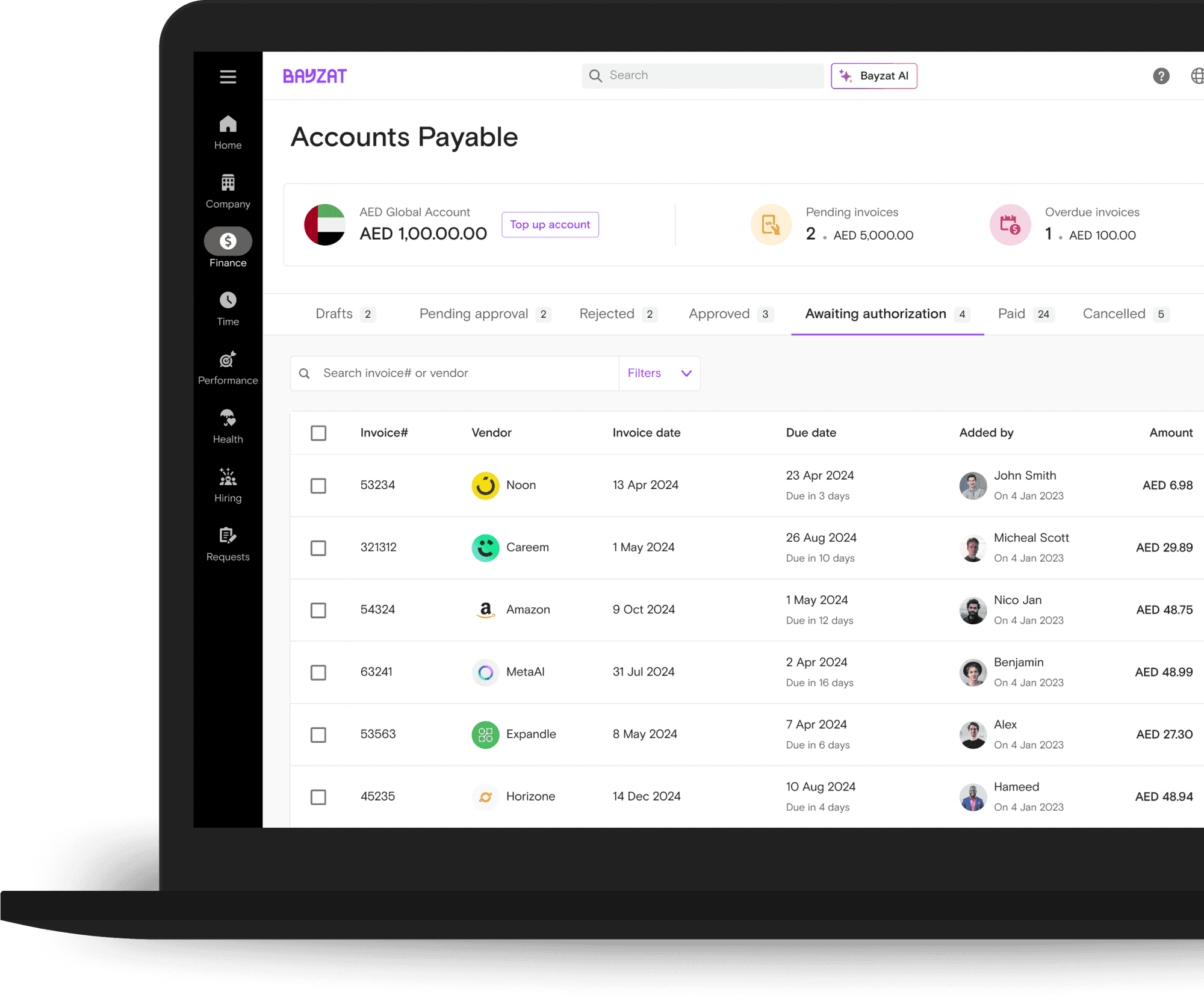 Smart Accounts Payable Software - Bayzat